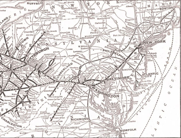 Baltimore & Ohio Railroad (B&O) Maps - B&O