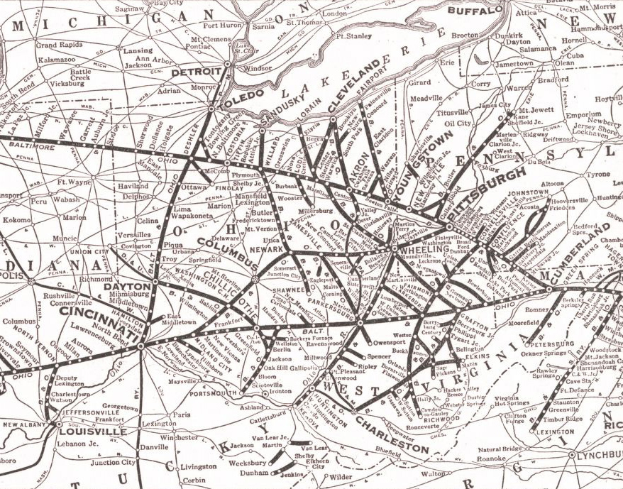 Baltimore & Ohio Railroad (B&O) Maps - B&O